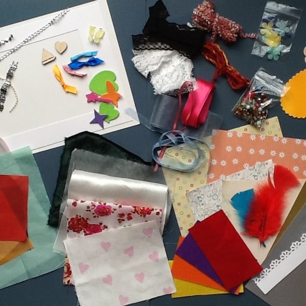 Children's Collage, Activity Craft kit (pack A) - Folksy