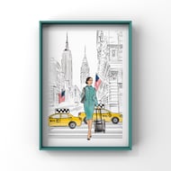 Aer Lingus New York, New York Cabin Crew Print ... - Folksy