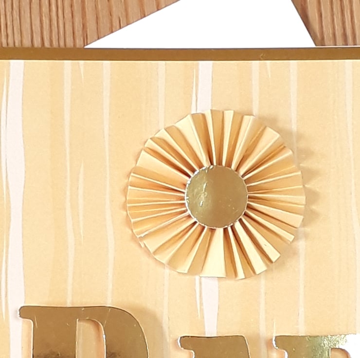 Gold Father's Day Card - Folksy