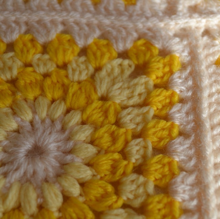 Adorable spring themed crochet cushion cover wi... - Folksy