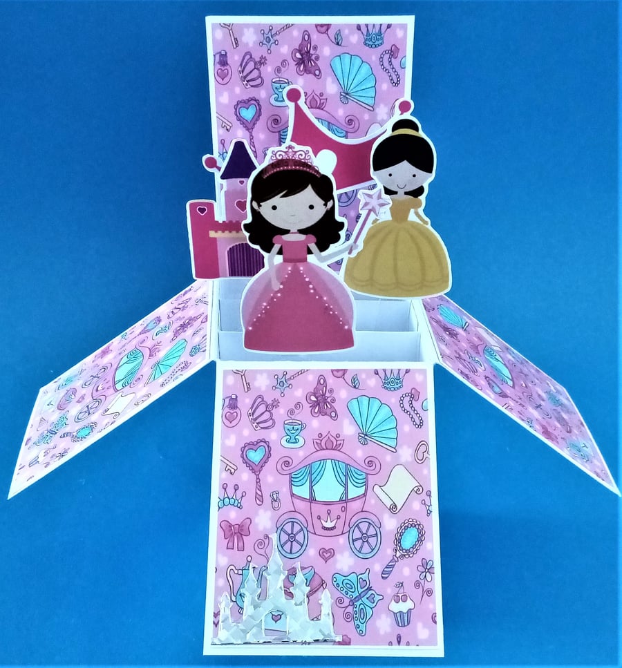 Girls Birthday Card for a princess - Folksy