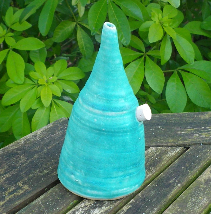 Oil or vinegar drizzler bottle hand thrown in s... - Folksy