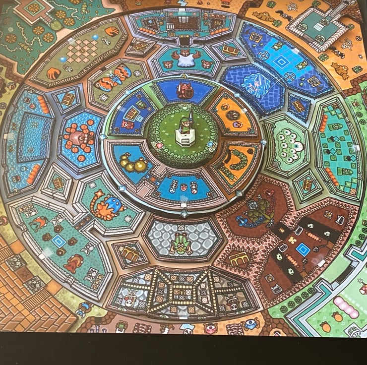 Legend of Zelda Mandala 3D shadow box framed art - Folksy