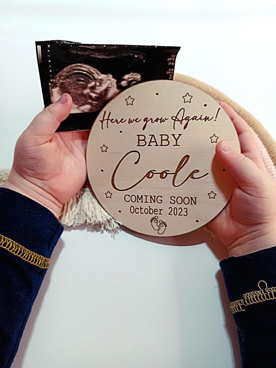 Custom Pregnancy Announcement Plaque, Baby Due,... - Folksy