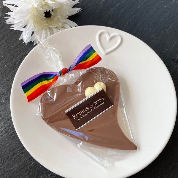 Milk Chocolate Heart - LGBTQ Pride Gifts. Lesbi... - Folksy