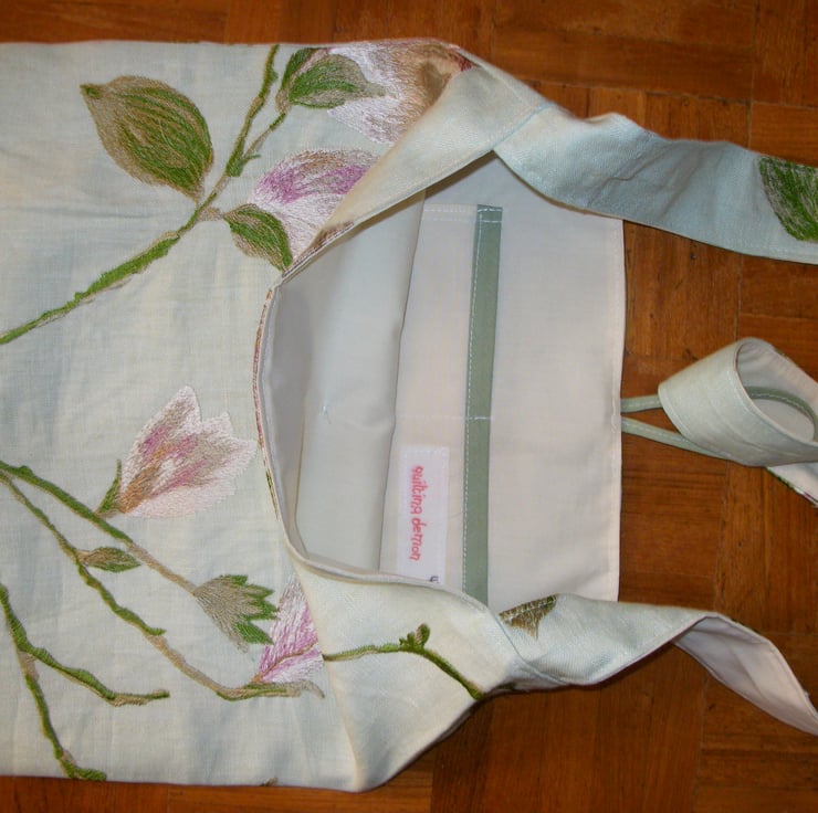 Linen Shoulder Bag - Folksy