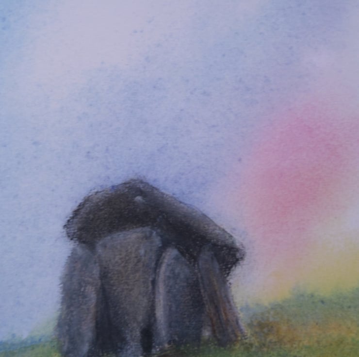 Greetings card A5 Trethevy Quoit Cornwall sunri... - Folksy