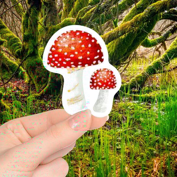 Magic Mushroom Sticker - Folksy