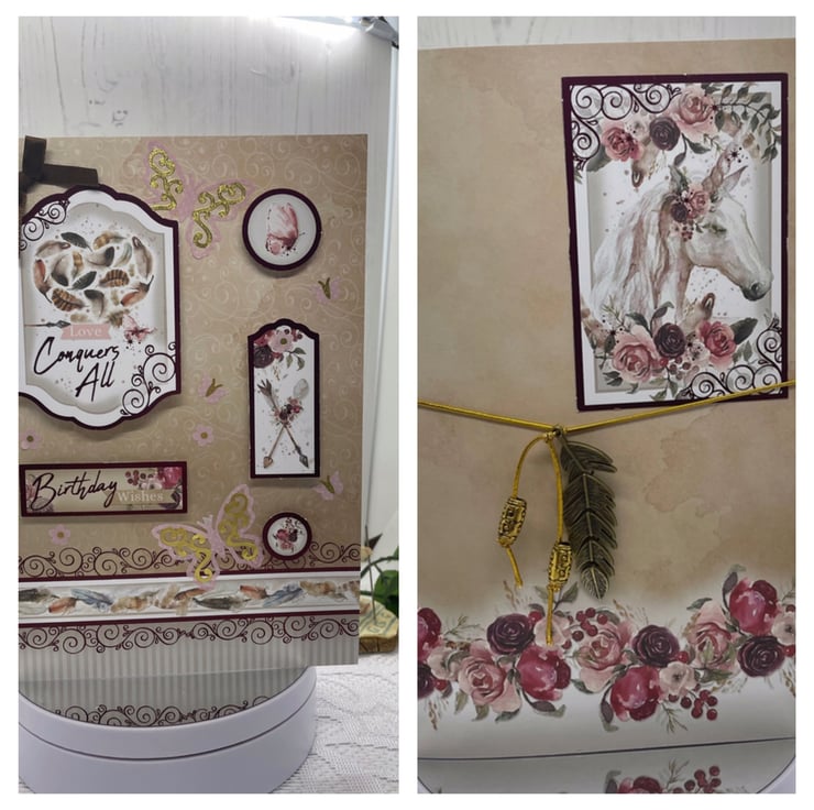 Boho Chic Greeting Card and Notebook B2 - Folksy