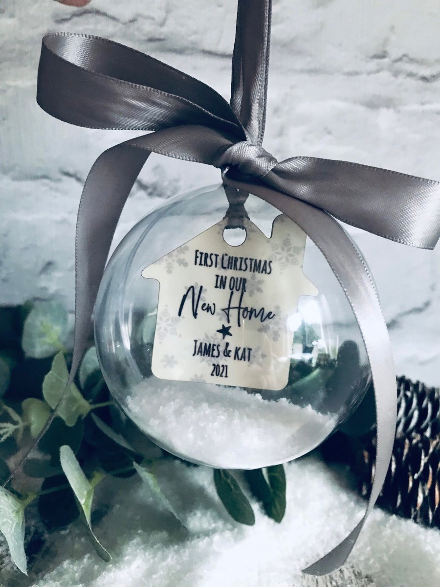 First Christmas new home Bauble, first home Chr... - Folksy