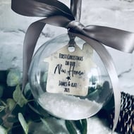 First Christmas new home Bauble, first home Chr... - Folksy