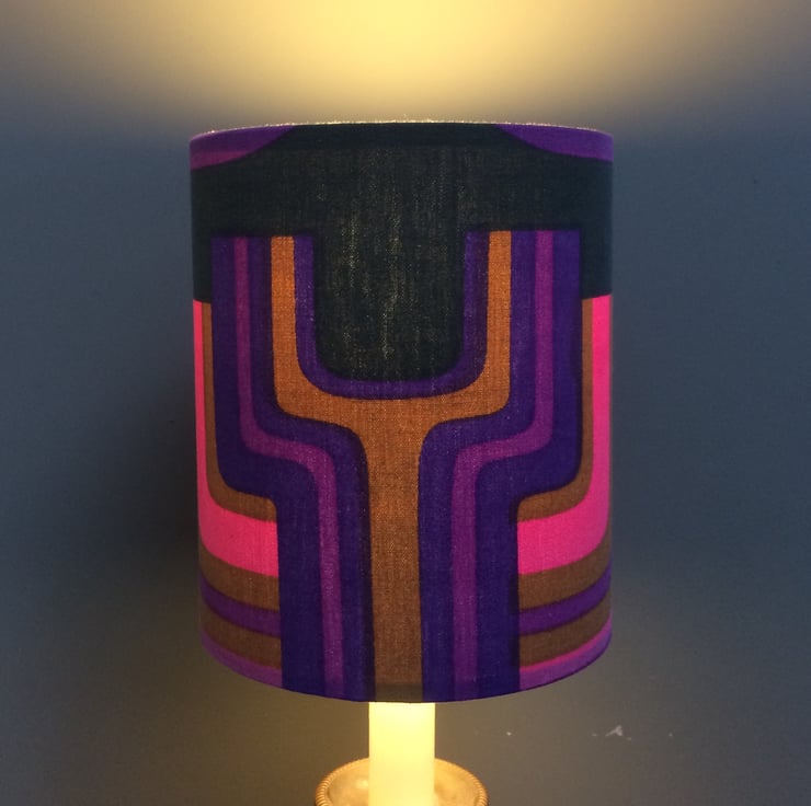 MOD Futuristic Pink Purple AZTEC Heals 60s 70s ... - Folksy