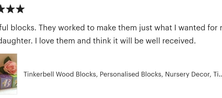 Tinkerbell Wood Blocks, Personalised Blocks, Nu... - Folksy