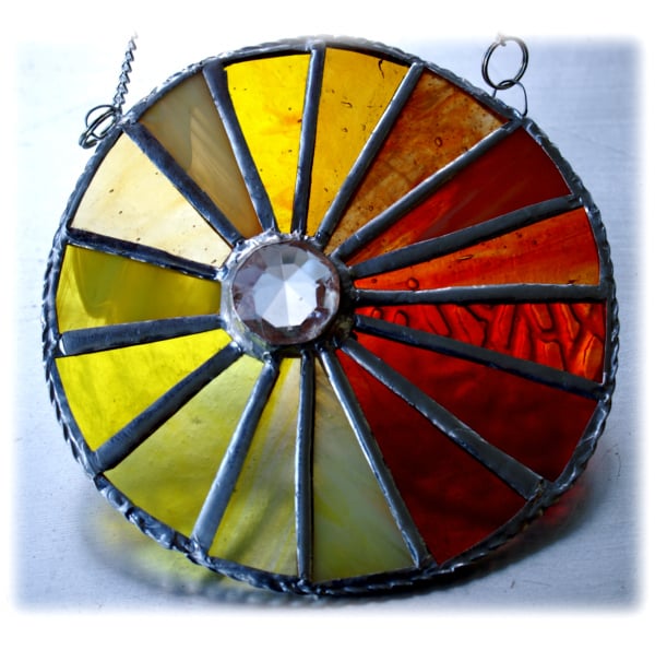 Sunshine Suncatcher Stained Glass Handmade - Folksy