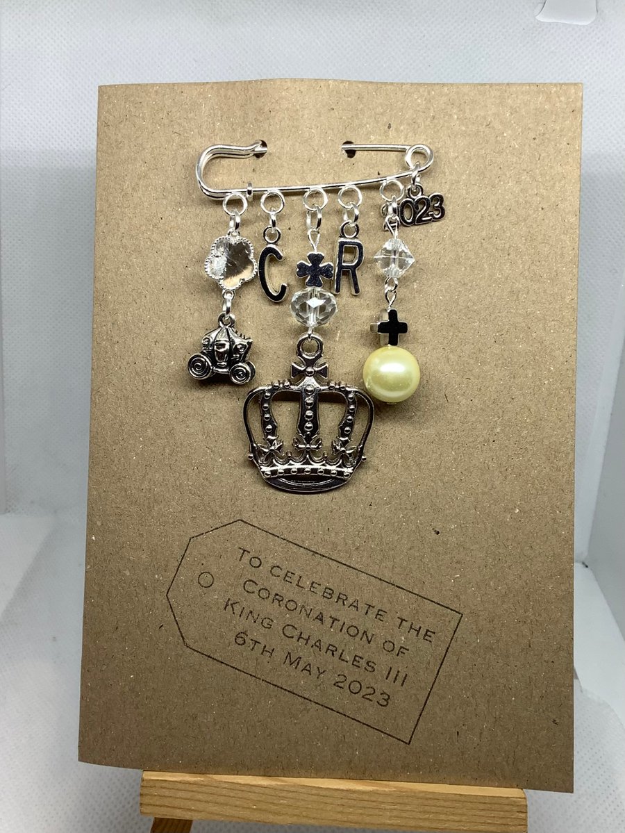 Coronation Day Kilt Pin Brooch - Folksy