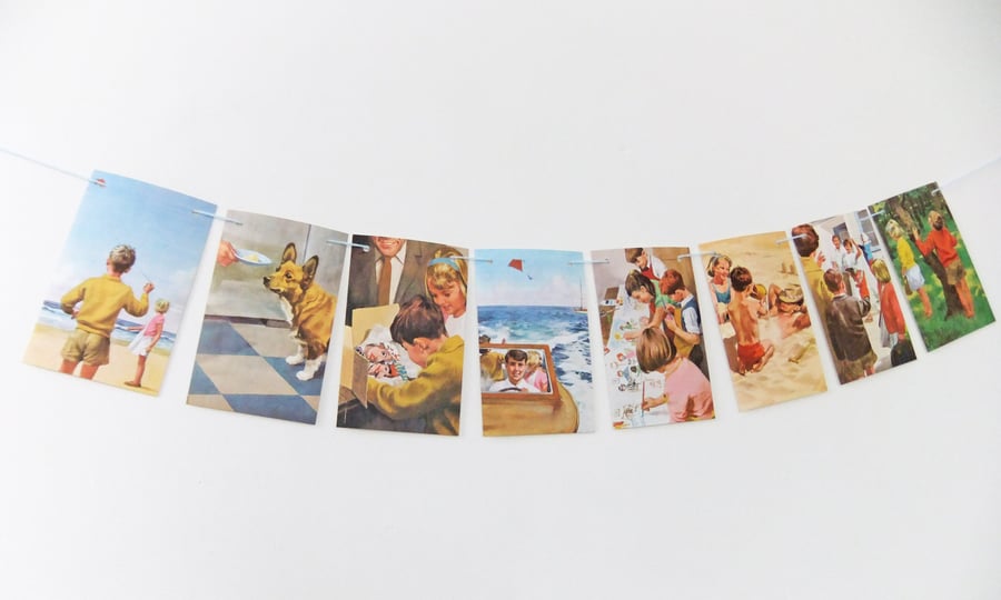 Fun and Games Bunting, Ladybird book Bunting. C... - Folksy