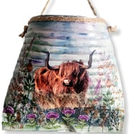 Hanging Highland Cow Tin Can Planter Pot-Highla... - Folksy