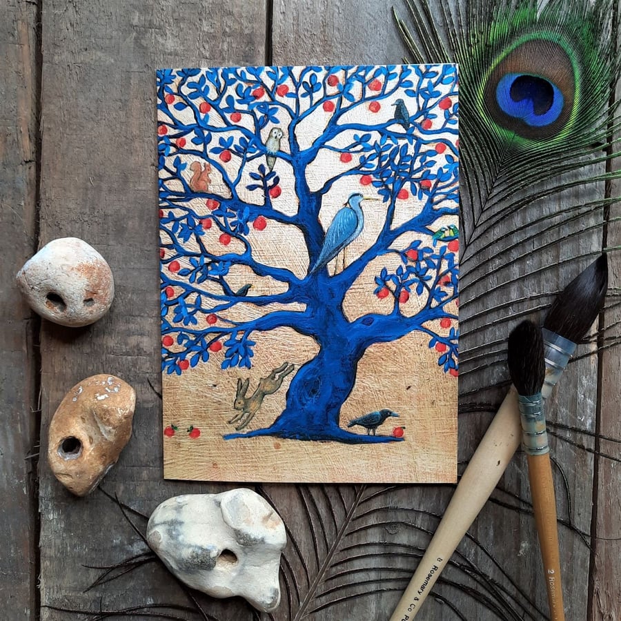 The Magic Apple Tree Greetings Card by Hannah W... - Folksy