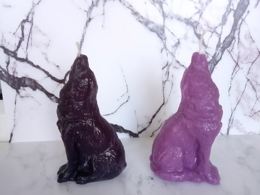 Howling Wolf Candle - Folksy