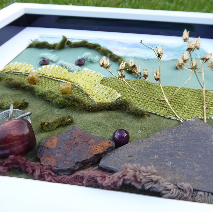 Rural Countryside Landscape with tree and hills... - Folksy