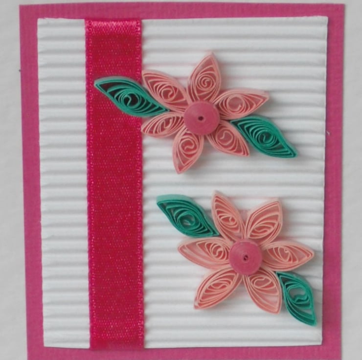Quilled happy birthday card - Folksy
