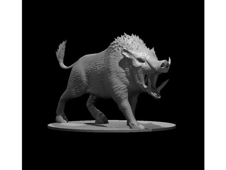 Giant Boar - 3D Printed Resin DnD Pathfinder Fi... - Folksy
