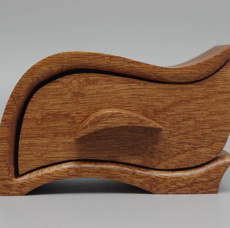 Handmade Wooden Trinket, Jewel Box. With Secret... - Folksy