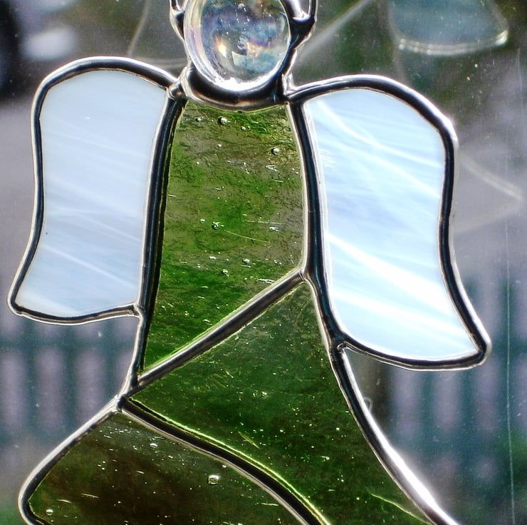 STAINED GLASS ANGEL - Folksy