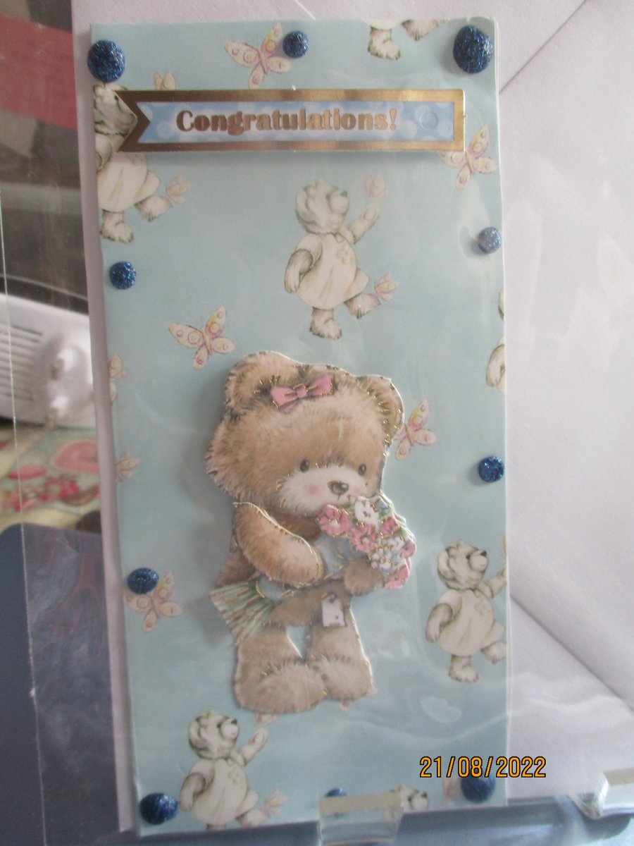 Congratulations Card - Folksy