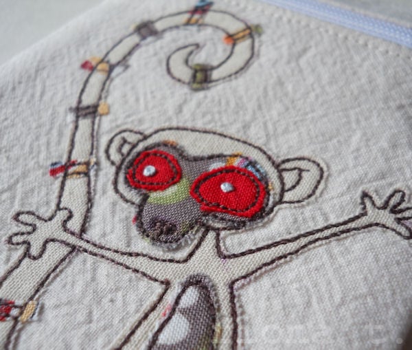 zombie lemur gadget case - Folksy