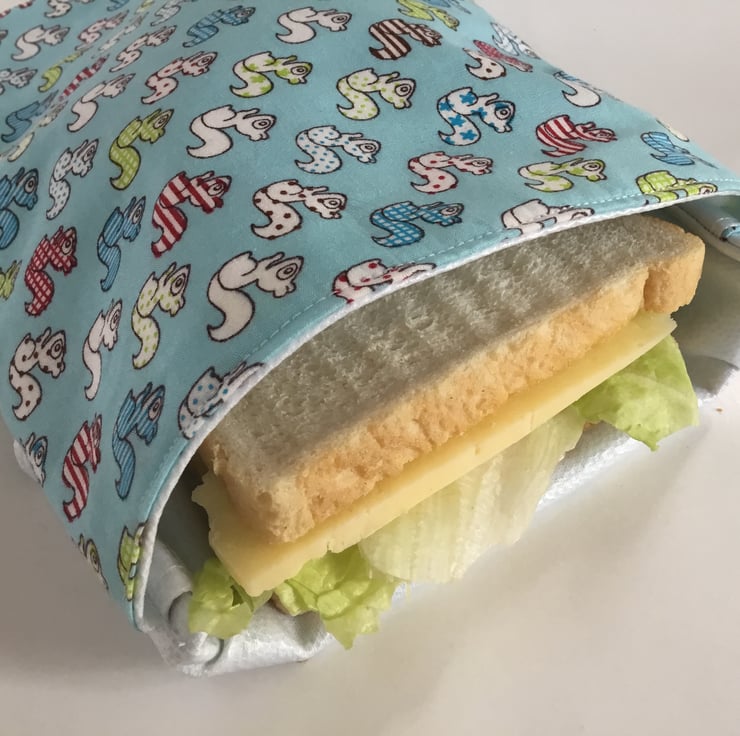 Large, re-usable, eco-friendly sandwich bag in ... - Folksy