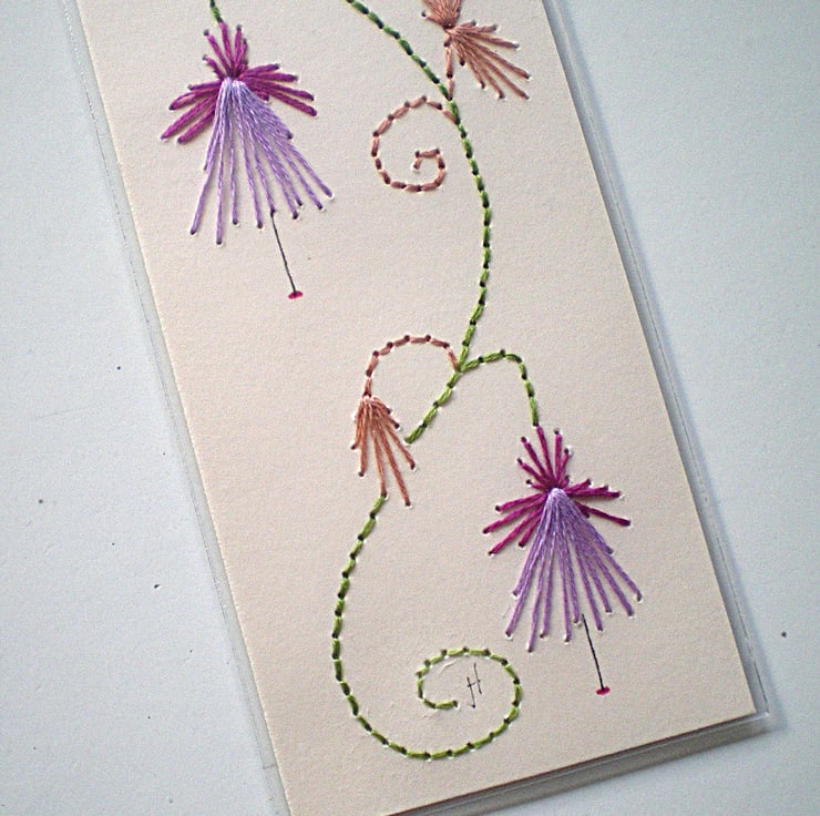 Book mark,Embroidered book mark,Embroidery,Book... - Folksy