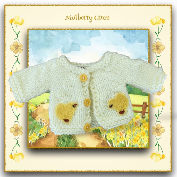 Easter Chicks Cardigan - Folksy