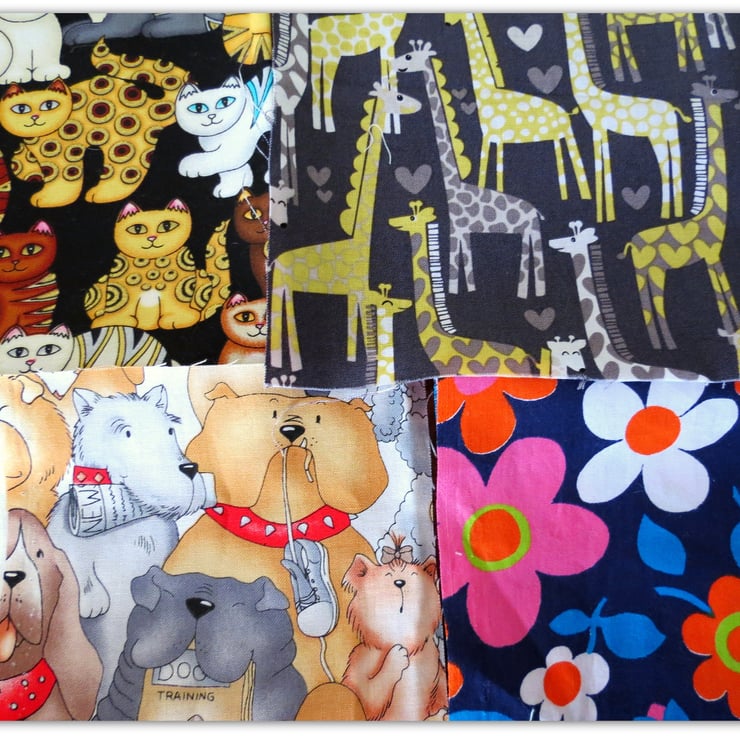 Fabric destash! A bundle of twelve fabric piec... - Folksy