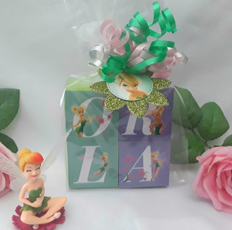 Tinkerbell Wood Blocks, Personalised Blocks, Nu... - Folksy