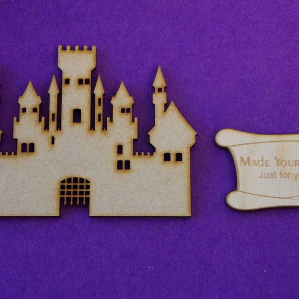 MDF Fairytale Castle G 10cm - Laser cut wooden ... - Folksy