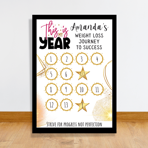 Personalised New Year New You Weight Loss Progr... - Folksy
