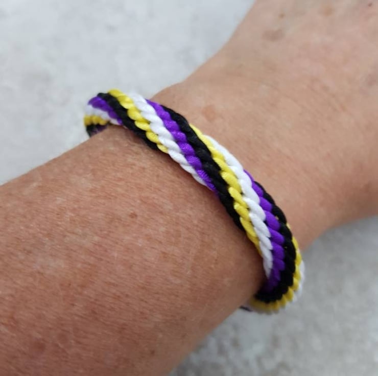 Non Binary Bracelet, Nonbinary Flag, LGBTQIA Je... - Folksy Non Binary Bracelet, Nonbinary Flag, LGBTQIA Je... - Folksy