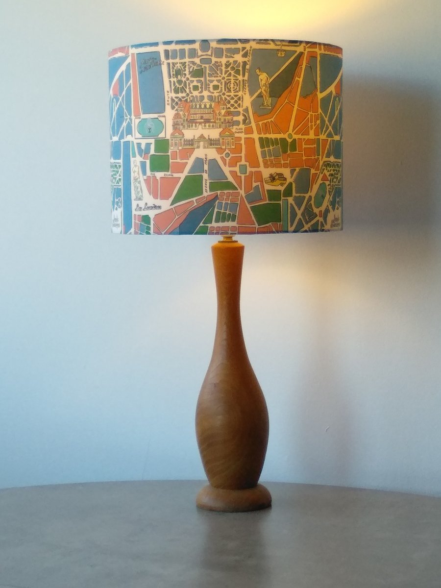 SALE! SALE! Map of Versailles Drum Table Lamp... - Folksy