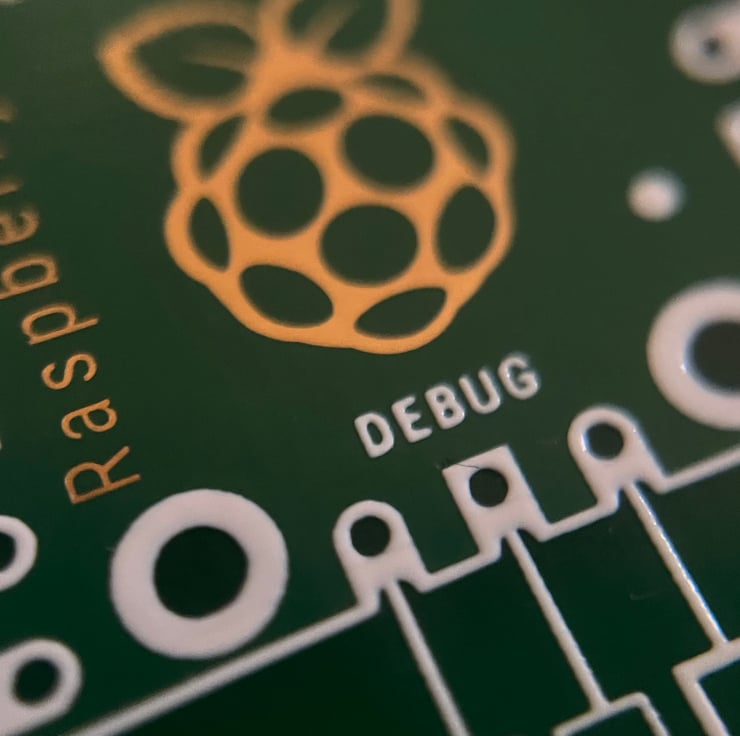 Raspberry Pi Pico Pinout PCB Coaster - Folksy