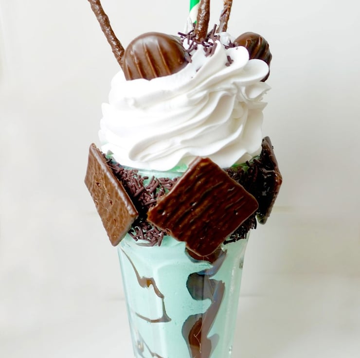 Fake Mint Milkshake Table Decor Kitchen Kitsch ... - Folksy