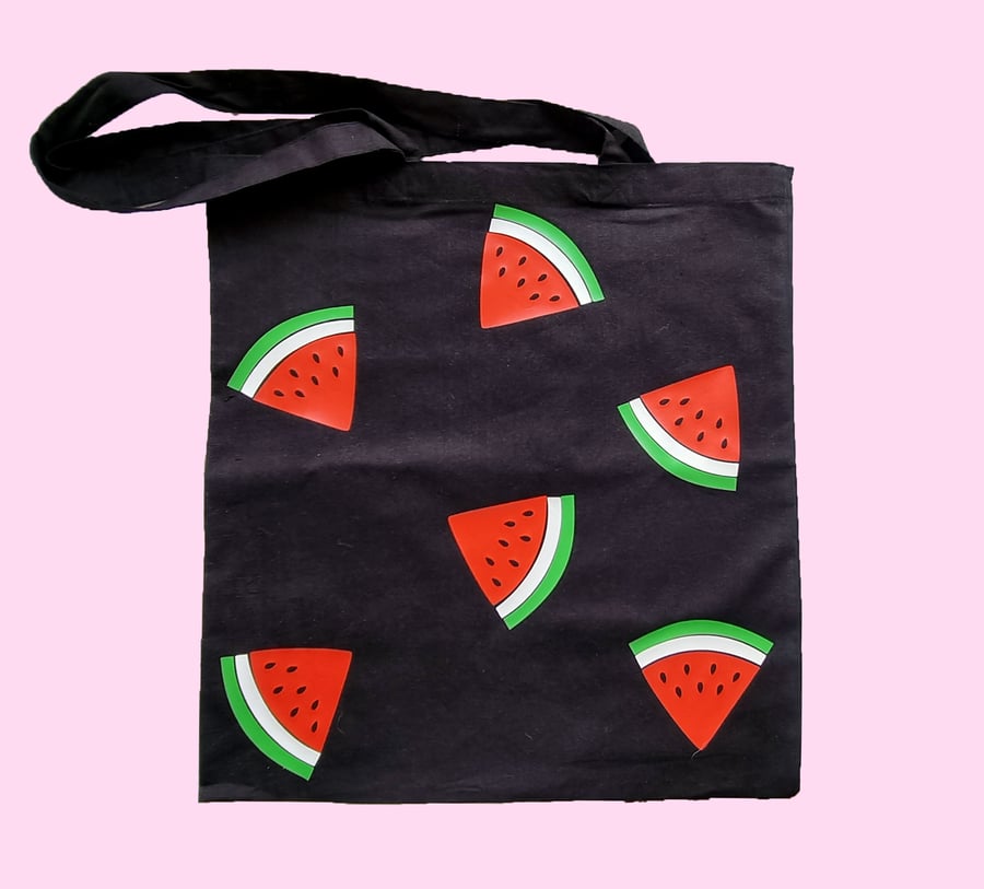 Watermelon Tote Bag, Tote Shopping Bag, Waterme... - Folksy