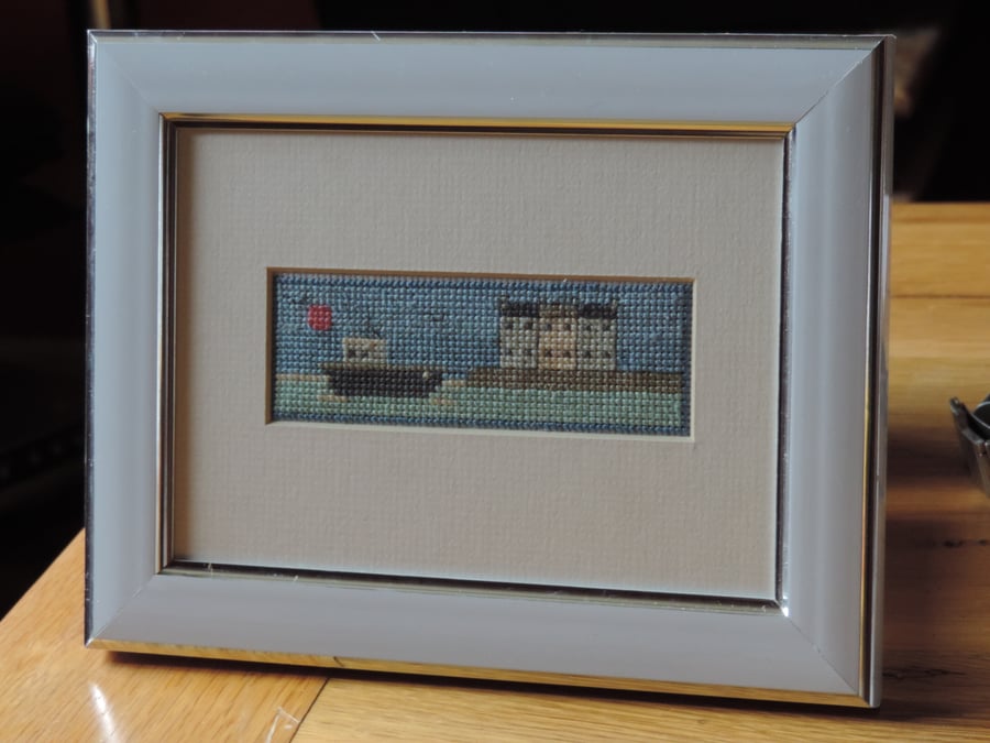 Hand Sewn Seaside Picture. Harbour View - Folksy
