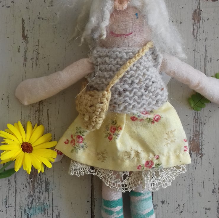 Small rag doll - Folksy