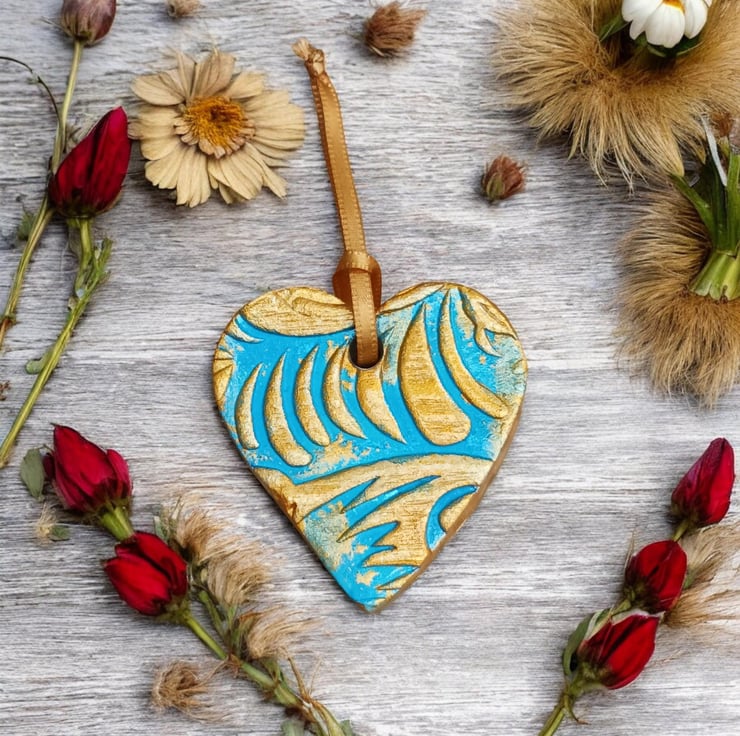 Embossed Heart Hanging Diffuser, Car Air Freshe... - Folksy