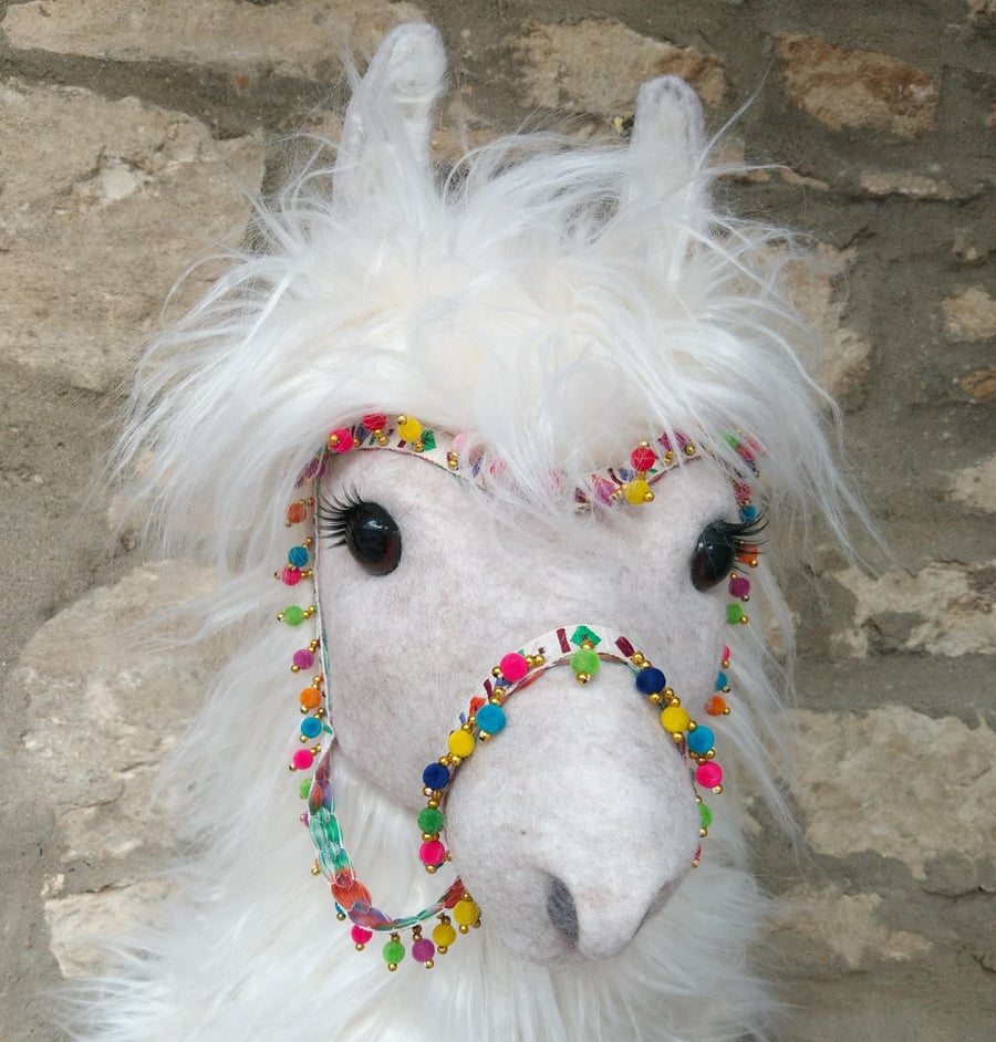 Handmade faux taxidermy cream Llama Lama Alpaca... - Folksy