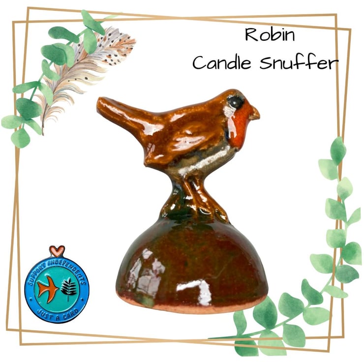 Robin candle snuffer - Folksy