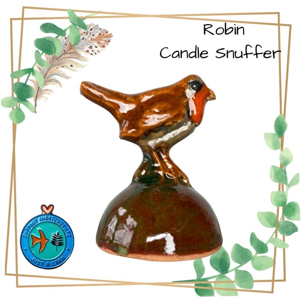 Robin candle snuffer - Folksy