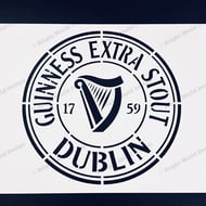 Guinness Stencil Cap A4-A3 Reusable Stencil Wal... - Folksy
