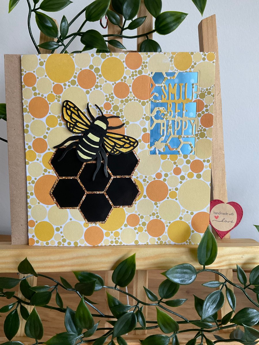 Card. Card for a bee lover. - Folksy